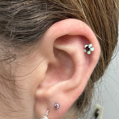 Twist Hoop Earrings Simple Cartilage Hoop Helix Hoop Small - Etsy