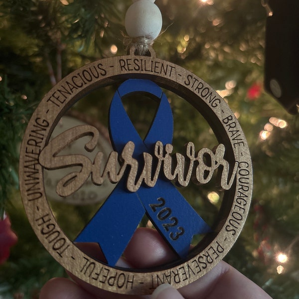 Cancer Awareness Ornament/cancer Fighter Ornament/cancer Hope Ornament ...