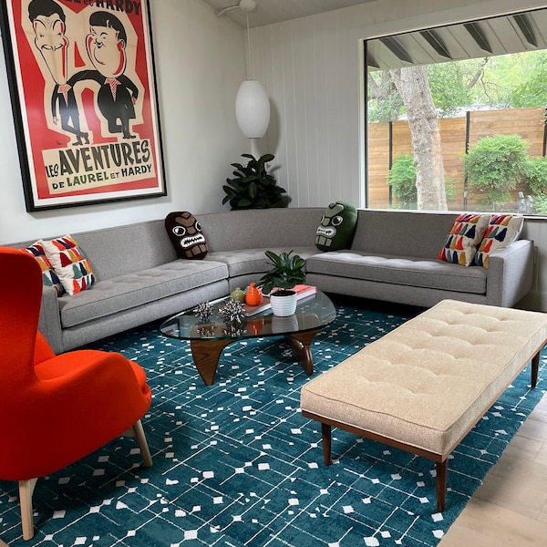 Mid Century Modern Bench Casara Modern Alexandra Bench Seat - Etsy