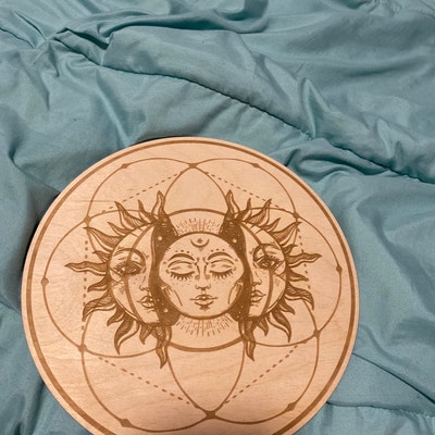 Sun and Moon Seed of Life Crystal Grid - Etsy