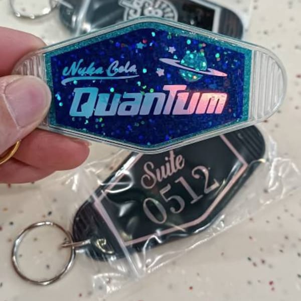 Customizable Fallout Nuka-world Keychain - Etsy