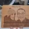 Personalized Real Wood Photo Greeting Card - Customized With Your Photo ...