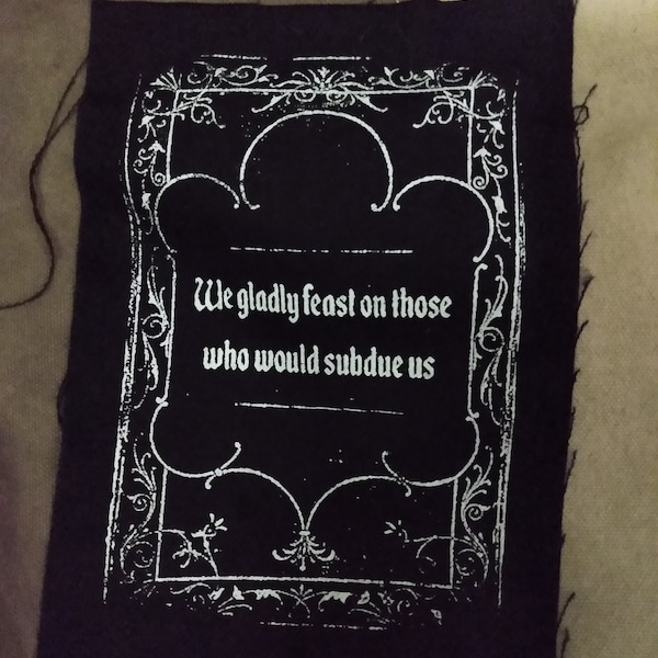 Addams Family Credo Small Patch - Etsy