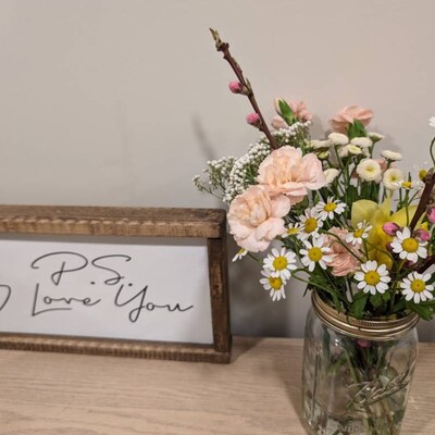 Wildflower Sign Farmhouse Spring Sign Botanical Sign Floral Sign Spring ...