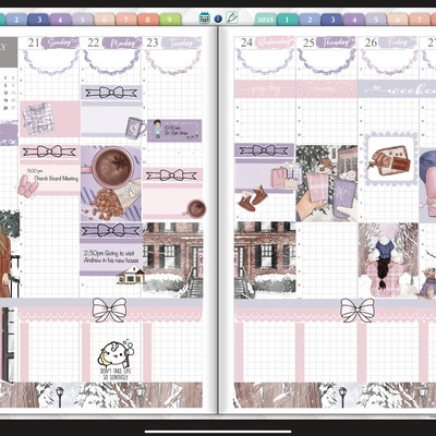 Pink Dotted Notebook Goodnotes Template Digital Journal Hyperlinked ...