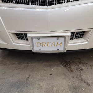 Custom white License Plate, Car Tag, Personalized Car Tag, Custom Front ...