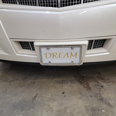 Custom white License Plate, Car Tag, Personalized Car Tag, Custom Front ...