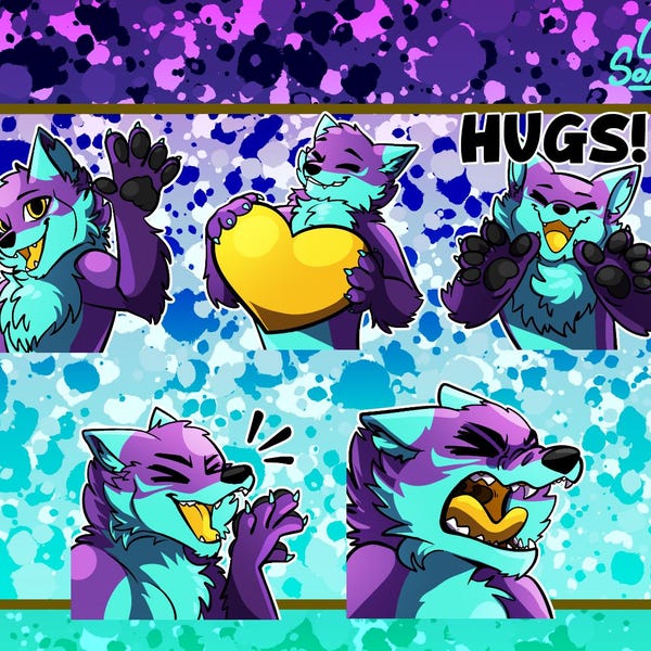 Twitch Emotes - Custom Furry Emotes for Discord / Twitch, Made-to-order ...