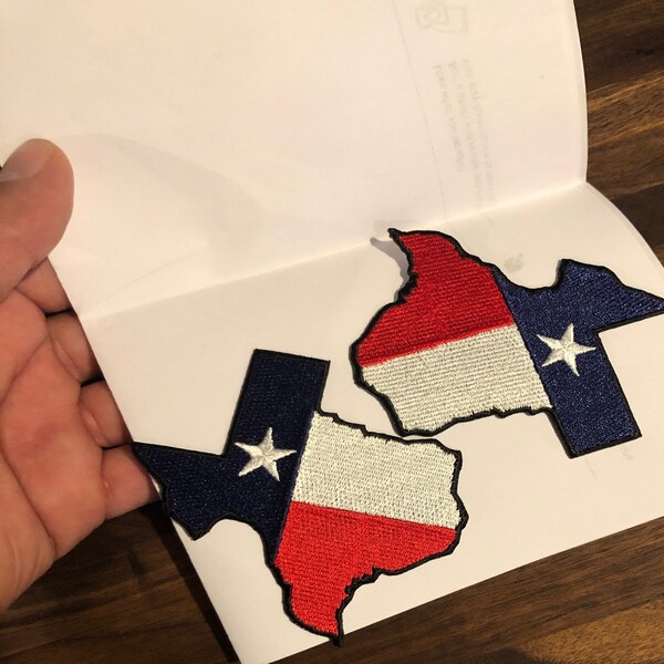 TEXAS State Flag Patch - 100% Embroidered - Iron or Sew On - Etsy