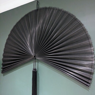Wall Fan Decor, Bamboo Decorative Fans, Handcrafted Bamboo Fan, Boho ...