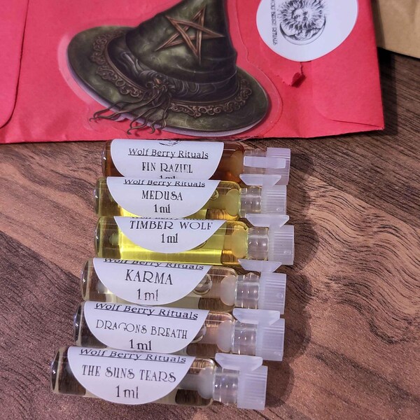 Fin Raziel 2ml Perfume Oil, Glass Vial Sample, Smokey and Potent Aromas ...