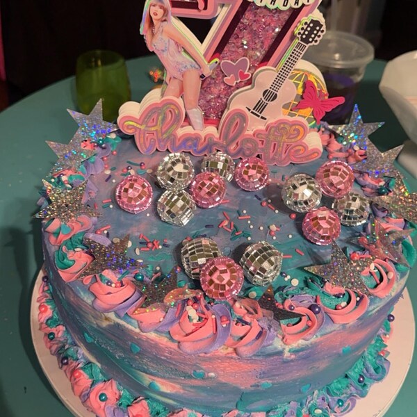 Fiesta Cake Topper Theme Colorful Mexican Style for Birthday Party ...