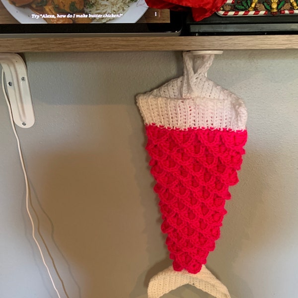 Mermaid Christmas Stocking Crochet Pattern PDF, Mermaid Tail, Christmas ...