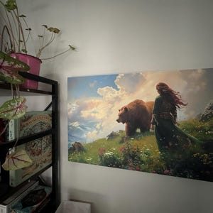 Artio Celtic Goddess of the Wilderness Poster Print Celtic Bear Goddess ...