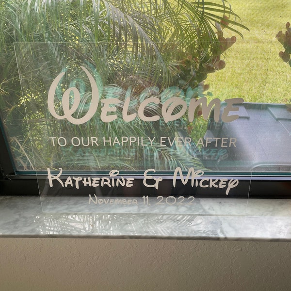 Welcome to Our Happily Ever After Sign | Disney Wedding | Disney ...