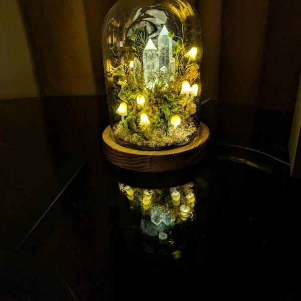 Glowing Crystal Pillars With Healing Properties, Enchanted Forest ...