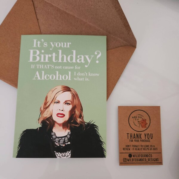 Moire Rose Card | Schitt's Creek | Birthday Card | Funny Card | It's ...