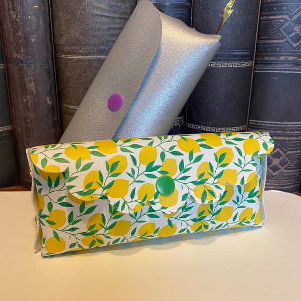 Glasses Case Pattern SVG, Sunglasses Pouch Template, Faux Leather No ...
