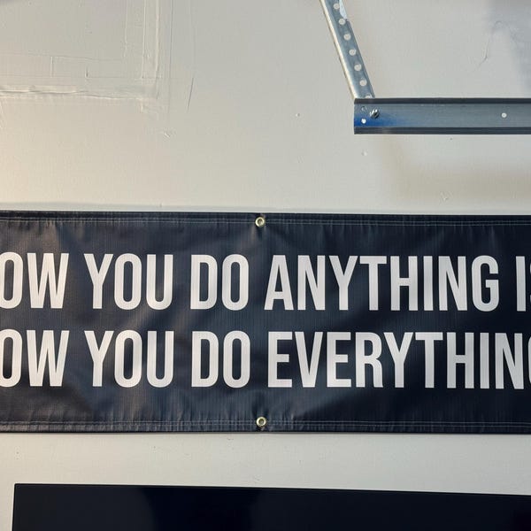 Nobody Cares Work Harder Banner Home Gym Decor Large Quote Wall Art ...