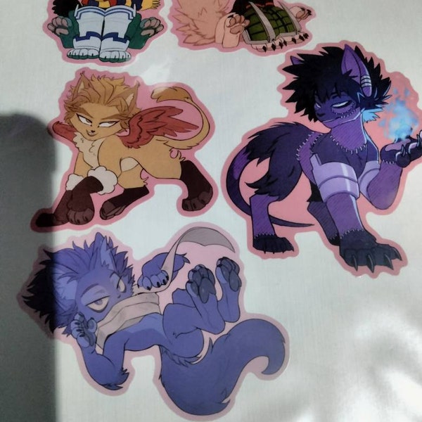 MHA Kitty Stickers + Charms! - Etsy