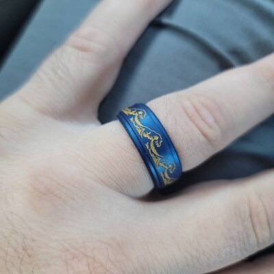 Metallic Red Silicone Rings for Women and Men Breathable - Etsy