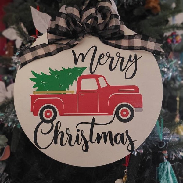 Christmas Truck Tree SVG / Merry Christmas SVG / Cricut / Cut File ...