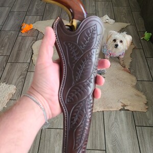 Western Cowboy Single Action Leather Holster Cross Draw RH - Etsy