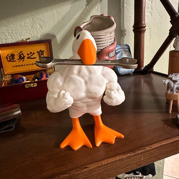 Buff Duck Figurine: Magnetic Key/tool Holder - 3D Printed - Etsy