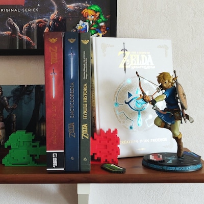 Legend of Zelda Bookends Link and Octorok, 3D Printed Book Ends - Etsy