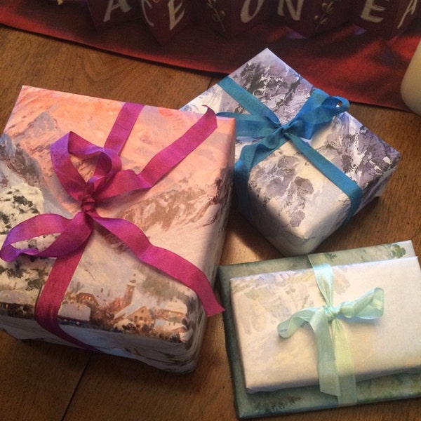 Mountain Range Wrapping Paper - Etsy