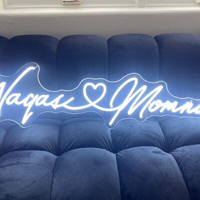 Custom Wedding Neon Sign, Wedding Neon Sign Name, Neon Sign Battery ...