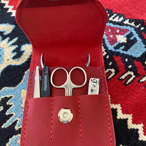 Custom Manicure Case, Scissor Sheath Case, Leather Scissors Holder - Etsy