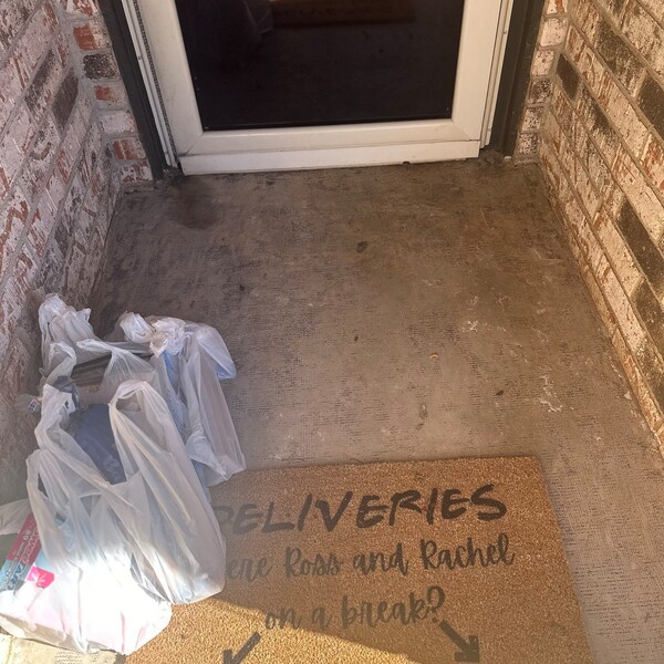 Were Ross and Rachel on a Break Funny Doormat, Personalized Doormat ...