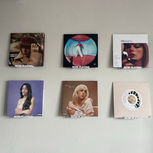 NOW PLAYING Vinyl Record Music Display Wall Mount Rack 3D Printed - Etsy