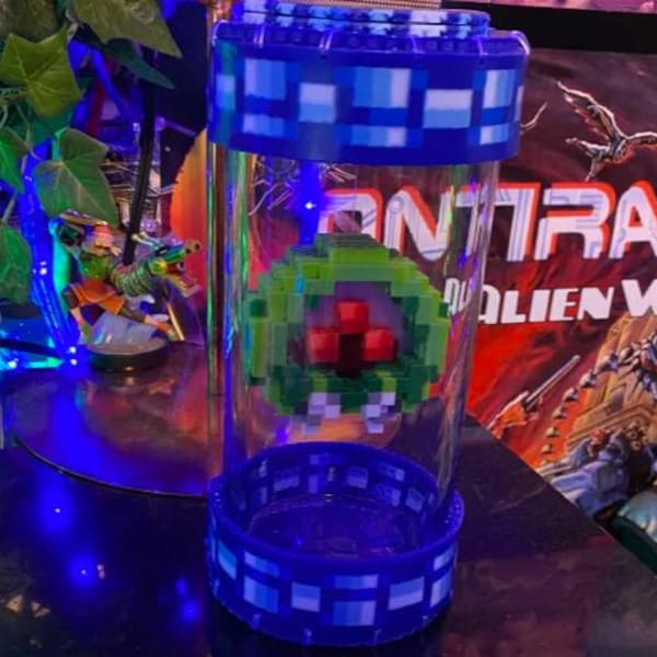 Metroid Capsule - 3D Perler Beads - Super Metroid Inspired - 3D Pixel ...