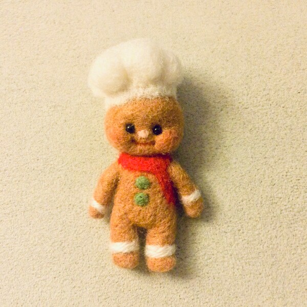 Gingerbread Doll, Needle Felted Doll - Etsy