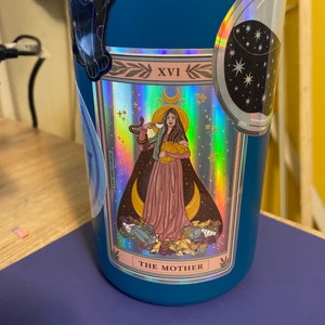 The Mother Tarot Card Holographic Sticker, Mom Life Tarot Waterproof ...