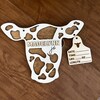 Personalized Cow Head Hospital Sign | Baby Name Announcement| Cow Theme ...