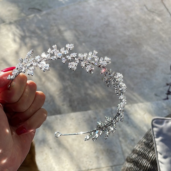 Green Bridal Headpiece Green Wedding Headband Green Bridal Tiara Green ...