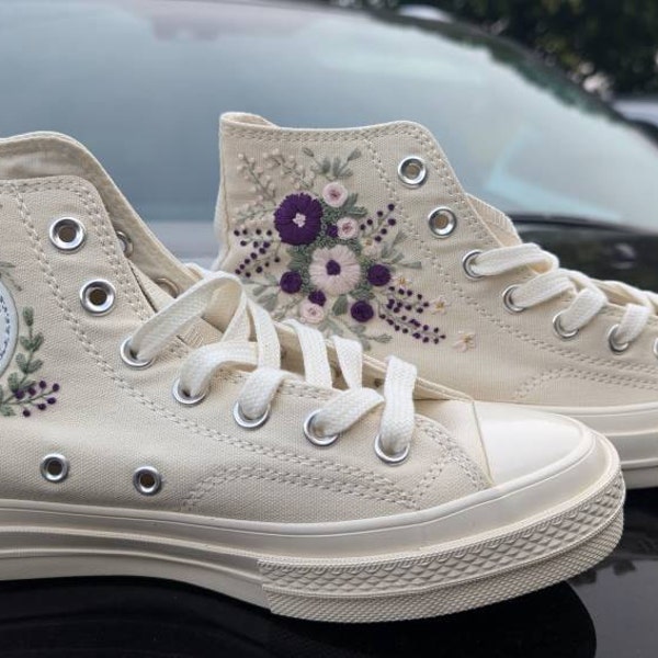 Custom Converse Chuck Taylor Mushrooms Embroidered Converse Shoes ...