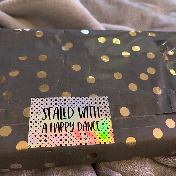 Thank You Small Business Sticker Sheet, 24x Stickers, Happy Mail ...