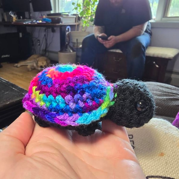 No Sew Baby Turtle Crochet Pattern, Miniature Turtle Amigurumi Pattern ...