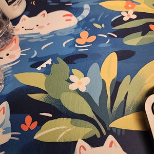 Blue Floral Desk Mat, Cute Desk Mat, Gaming Mouse Pad, Large Mousepad ...