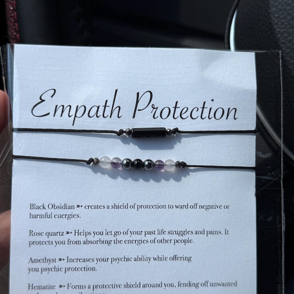 Empath Protection, Empath Protection Set, Empath Bracelet, Gifts for ...