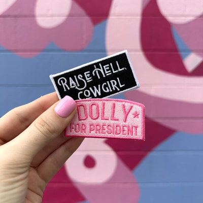 Dibs on the Cowboy Patch Embroidered Iron-on Patch Southern Outlaw ...