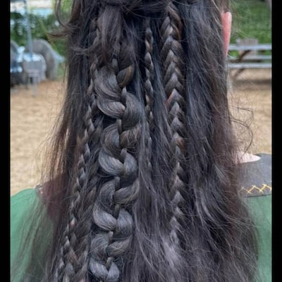 Renaissance Braid Viking Wedding Hair Extensions Clip-in Boho Braid ...