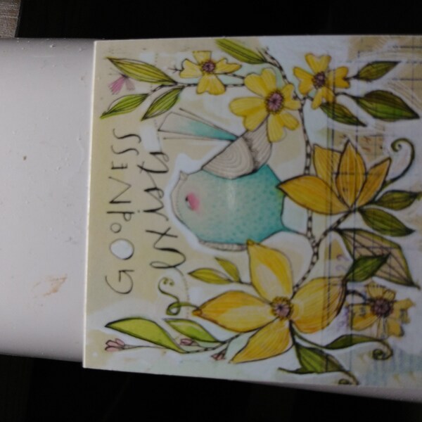 STICKER - Blue Bird - Goodness Exists - Illustration - 2 X 2 Inches ...