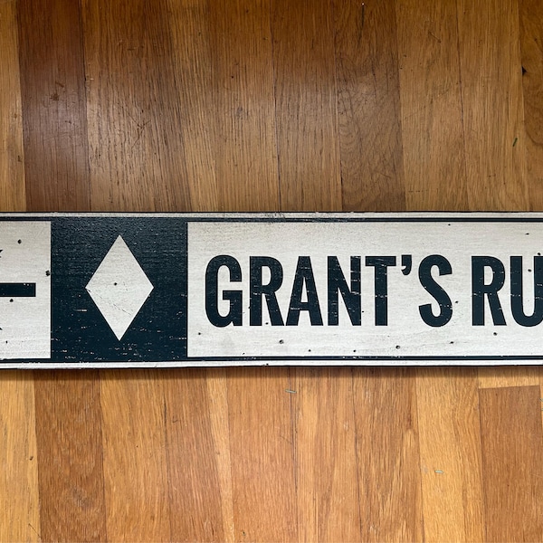 Ski Run Wood Sign, Diamond Ski Sign, Custom Ski Run Sign, Ski Arrow ...