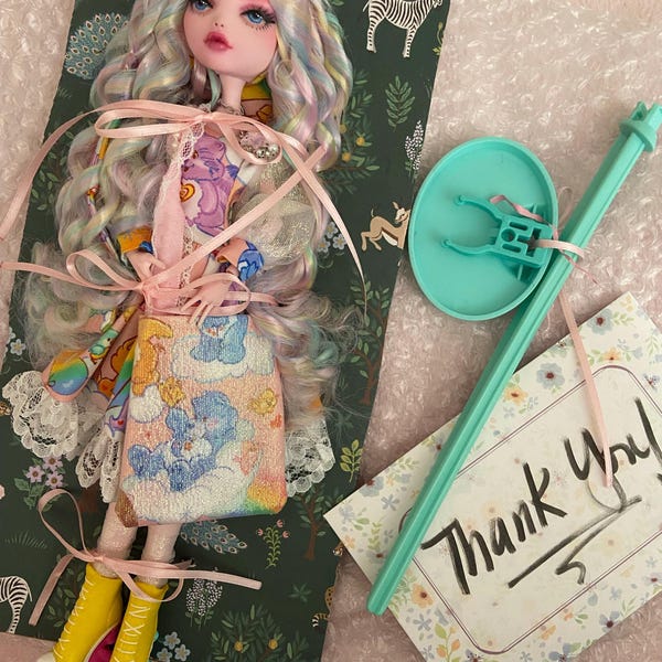 Custom OOAK Monster High Doll Kawaii Decora Kei Tokidoki Clawdeen Wolf ...