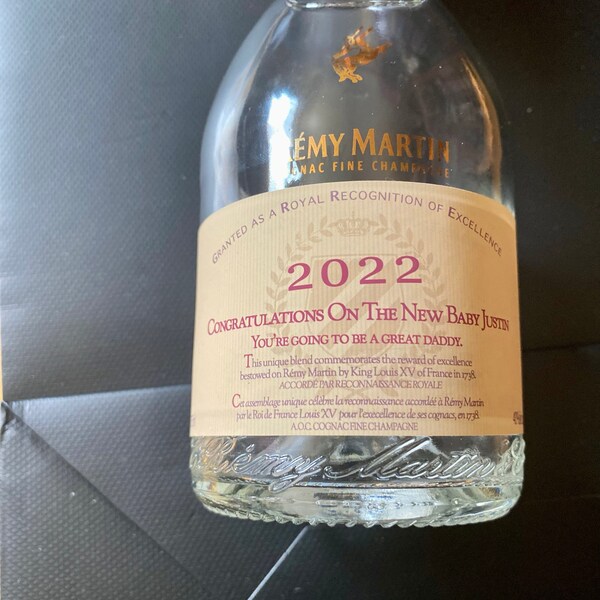 Birthday Custom Label, 1738 Cognac Custom Label, Personalized Cognac ...